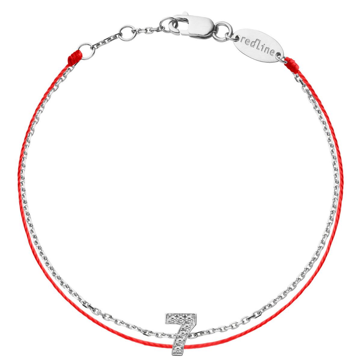 RedLine Paris - Bracelet duo My Number en or blanc - Redline
