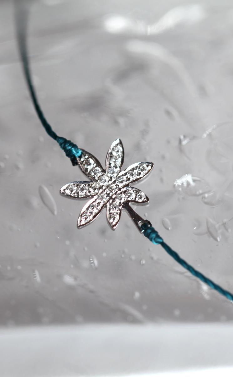 Sweet dream bracelet Diamond in White Gold and String Redline Jewelry ...